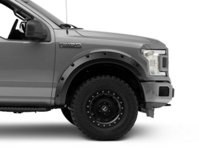 Bushwacker F-150 Forge Style Fender Flares; Front and Rear; Textured ...