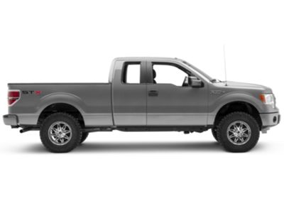 Bushwacker F-150 Trail Armor Rocker Panels; Matte Black 14071 (09-14 F ...
