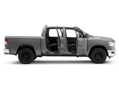 Bushwacker RAM 1500 Trail Armor Rocker Panels; Matte Black 14115 (19-24 ...