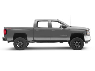 Bushwacker Silverado 1500 Trail Armor Rocker Panels; Matte Black 14065 ...