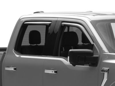 EGR F-150 In-Channel Window Visors; Front and Rear; Dark Smoke 573491 ...