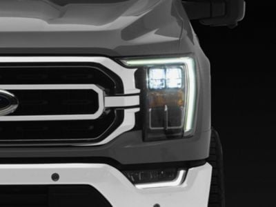 F-150 OE Style Quad LED Headlight with DRL; Chrome Housing; Clear Lens ...