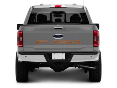 F-150 Rear Tailgate Letter Inserts; Tremor Orange (21-24 F-150 w/o ...