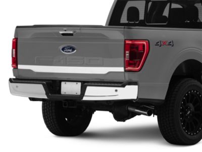 F-150 Upper Tailgate Accent Trim; Stainless Steel (21-26 F-150) - Free ...
