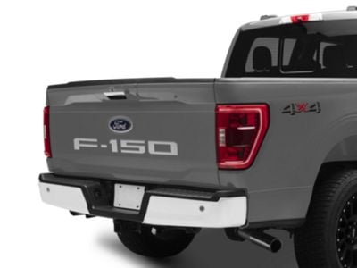 F-150 Tailgate Insert Letters; Stainless Steel (21-26 F-150) - Free ...