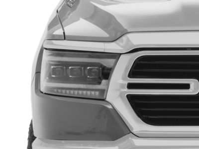 Form Lighting RAM 1500 Sequential LED Projector Headlights; Black ...