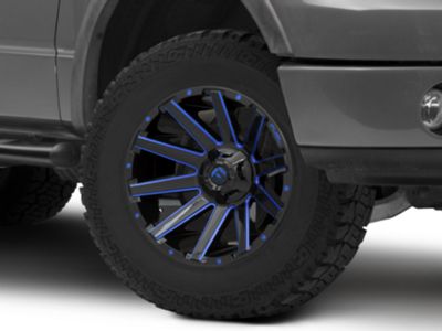 Fuel Wheels F-150 Contra Gloss Black with Blue Tinted Clear 6-Lug Wheel ...