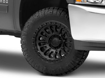Fuel Wheels Silverado 1500 Rincon Matte Black with Gloss Black Lip 6 ...