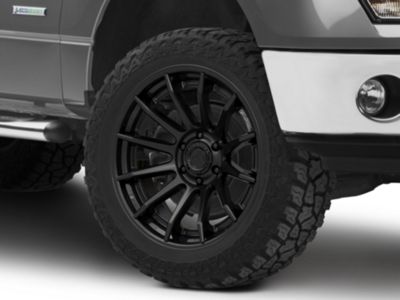 Fuel Wheels F-150 Fusion Forged Burn Matte Black with Gloss Black Lip 6 ...