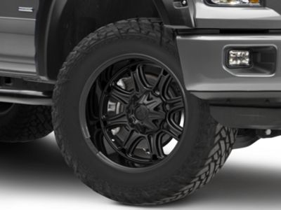 Fuel Wheels F-150 Darkstar Matte Black with Gloss Black Lip 6-Lug Wheel ...