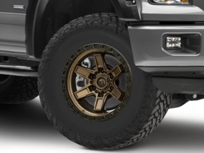 Fuel Wheels F-150 Kicker Matte Bronze with Black Bead Ring 6-Lug Wheel ...
