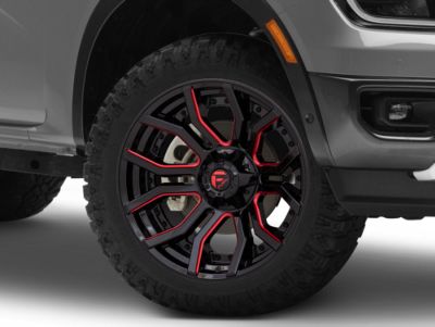 Fuel Wheels Ranger Rage Gloss Black Red Tinted 6-Lug Wheel; 20x9; 1mm ...