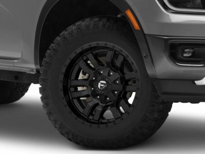 Fuel Wheels Ranger Sledge Gloss and Matte Black 6-Lug Wheel; 18x9 ...