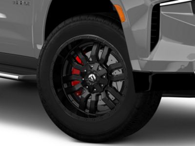 Fuel Wheels Tahoe Sledge Matte Black with Gloss Black Lip 6-Lug Wheel ...