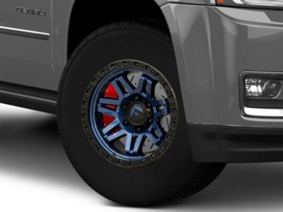 Fuel Wheels Yukon Syndicate Dark Blue with Black Ring 6-Lug Wheel; 17x9 ...