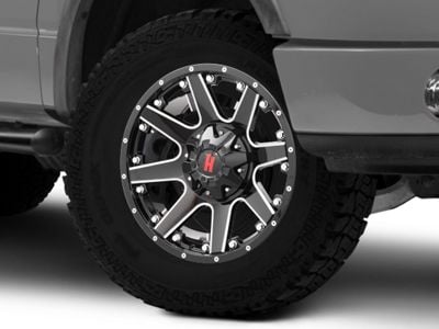 Havok Off-Road F-150 H102 Black Milled 6-Lug Wheel - 20x9 -12 Offset ...