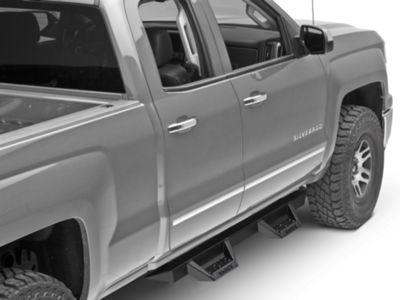 Magnum Silverado 1500 RT Cab Length Side Step Bars; Black S103586 (14 ...