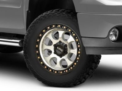 KMC Sierra 1500 Riot SBL Machined with Satin Black Lip 6-Lug Wheel ...
