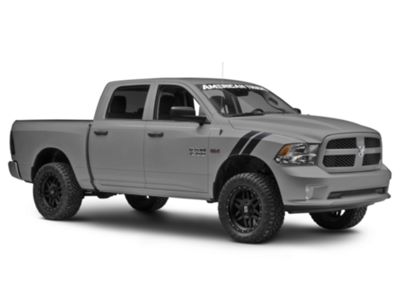 SEC10 RAM 1500 Matte Black Hash Marks R105407 (09-18 RAM 1500)