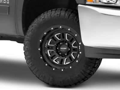 Mayhem Wheels Silverado 1500 Combat Gloss Black Milled 6-Lug Wheel ...