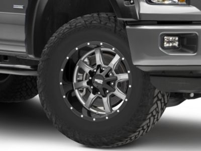 Moto Metal F-150 MO970 Gloss Gray with Gloss Black Lip 6-Lug Wheel ...