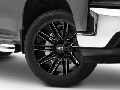 Moto Metal Silverado 1500 MO998 Kraken Gloss Black Milled 6-Lug Wheel ...