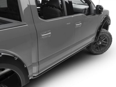 N-Fab F-150 Cab Length Rock Rails; Textured Black F154RKRCC (15-25 F ...