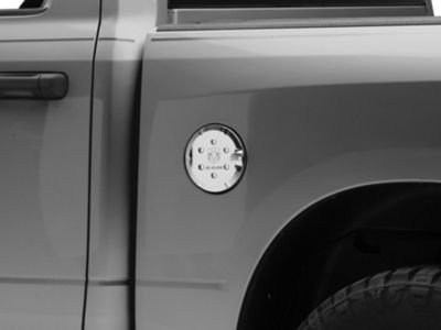 RAM Licensed by RedRock RAM 1500 Fuel Tank Door Cover; Chrome 402907 ...