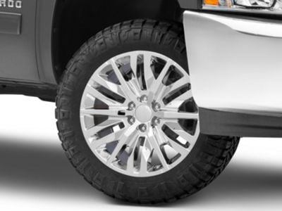 Silverado 1500 PR198 Chrome 6-Lug Wheel; 20x9; 24mm Offset (07-13 ...