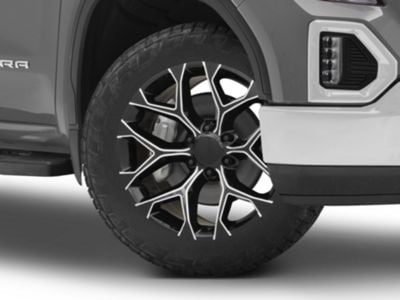 Performance Replicas Sierra 1500 PR176 Gloss Black Milled 6-Lug Wheel ...