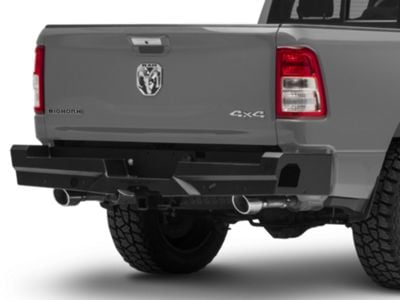 RAM 1500 Elevation Rear Bumper; Fine Textured Black (19-25 RAM 1500 ...