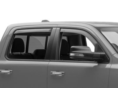 EGR RAM 1500 In-Channel Window Visors; Front and Rear; Matte Black ...
