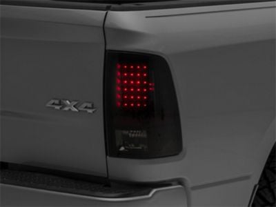 RAM 1500 LED Tail Lights; Black Housing; Smoked Lens (09-18 RAM 1500 w ...