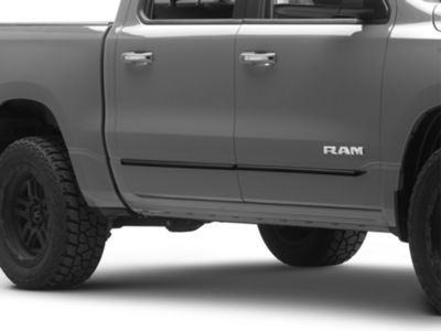 RAM 1500 Painted Body Side Molding with Black Insert; Black (19-25 RAM ...