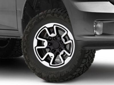 RAM 1500 Rebel Style Gloss Black Machined 5-Lug Wheel; 17x8; 18mm ...