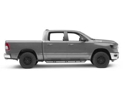 RAM 1500 Rocker Armor Side Step Bars; Matte Black (19-25 RAM 1500 Crew ...