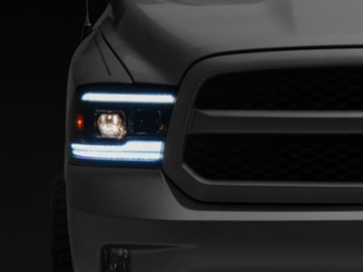 RAM 1500 Switchback Sequential Projector Headlights; Matte Black ...