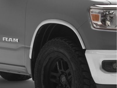 RAM 1500 Wheel Well Fender Trim Molding; Stainless Steel (19-24 RAM ...
