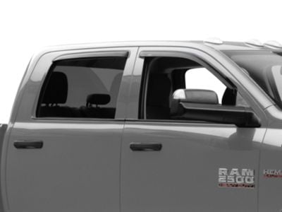 RAM 2500 Ventvisor Window Deflectors; Front and Rear; Dark Smoke (10-25 ...