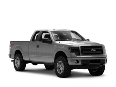 Raxiom F-150 CXR Series LED Headlights with Amber DRL; Black Housing ...