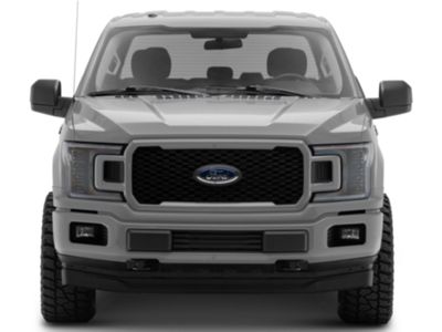 Raxiom F-150 CXR Series LED Headlights with Amber DRL; Black Housing ...