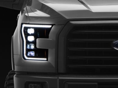 Raxiom F-150 CXR Series V2 LED Projector Headlights; Black Housing ...