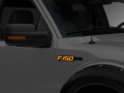 F-150 Illuminated 2 Piece Emblem Kit - Black (09-14 F-150, Excluding ...