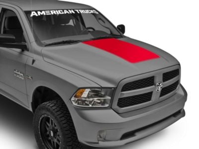 SEC10 RAM 1500 Red Hood Decal R105416 (09-18 RAM 1500)