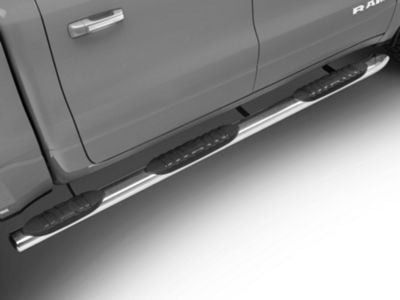 RedRock RAM 1500 5-Inch Oval Bent End Wheel to Wheel Side Step Bars ...