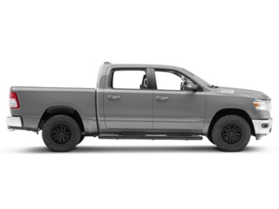 RedRock RAM 1500 6-Inch Oval Bent End Side Step Bars; Black R151854 (19 ...