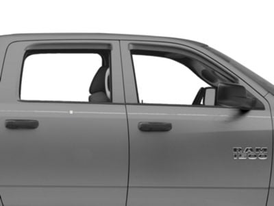 RedRock RAM 1500 Window Deflectors; Front and Rear; Smoked R110508 (09 ...