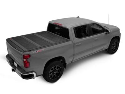 Rough Country Silverado 1500 Hard Low Profile Tri-Fold Tonneau Cover ...
