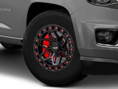 RTX Offroad Wheels Colorado Zion Black Milled Red 6-Lug Wheel; 18x9 ...