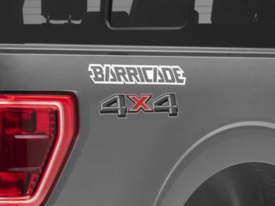 SEC10 F-150 Barricade Outline Decal; White J172648 (Universal; Some ...
